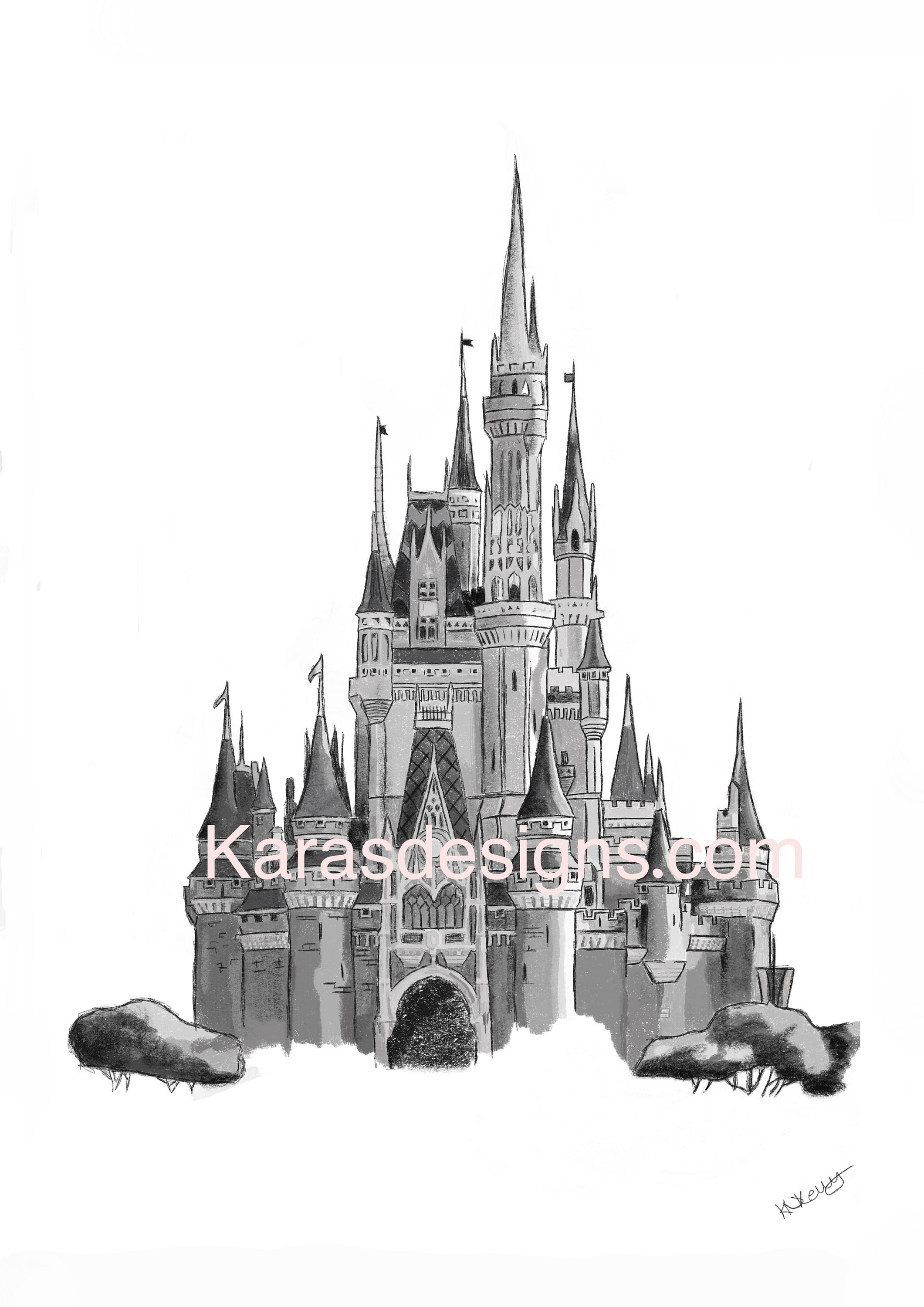A4 WDW Orlando Theme Park Icon Print. Magic Kingdom, Animal Kingdom ...