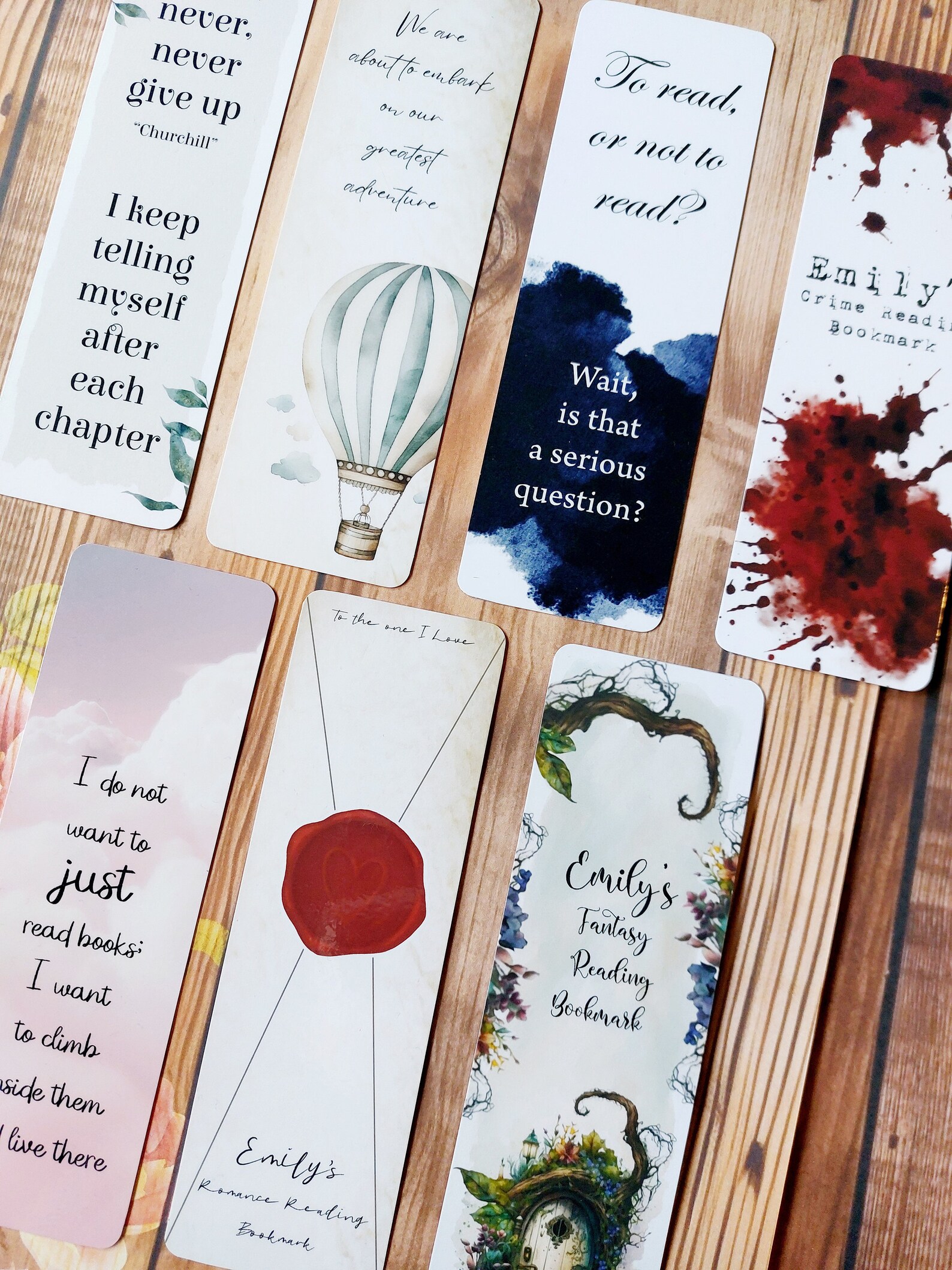 Illustrated Bookmarks. With Quotes and Sayings. Fab Gift or for ...