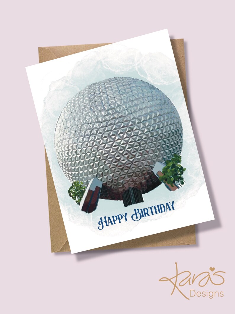 WDW Castle Birthday Card. Magic Kingdom Can Be Personalised. Orlando ...