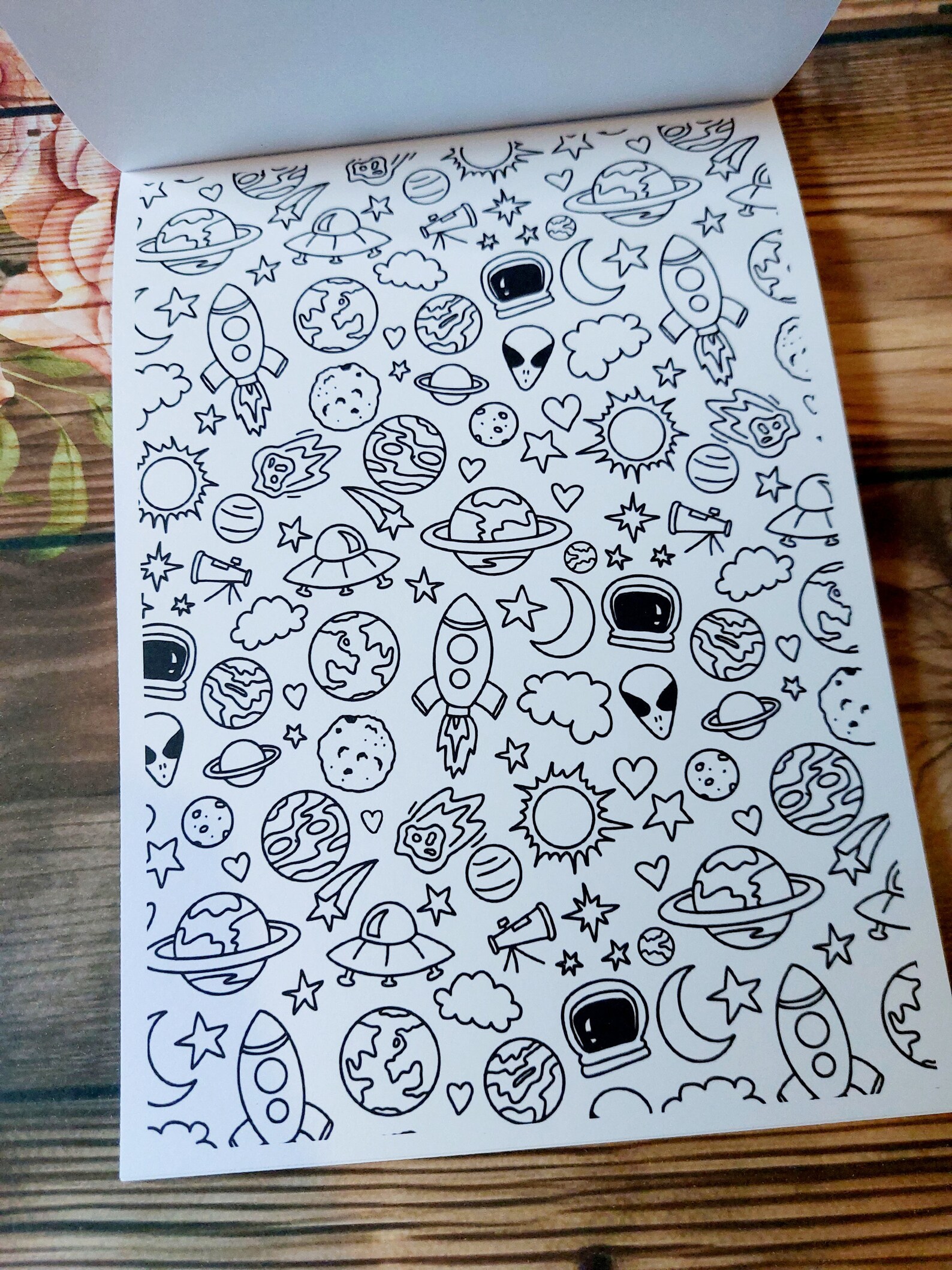 Larger Print Rough Doodle Colouring Book. Fun Colouring Pages for ...