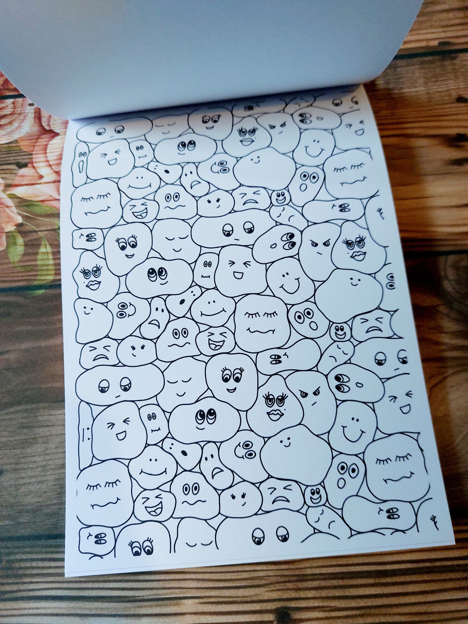 Larger Print Rough Doodle Colouring Book. Fun Colouring Pages for ...