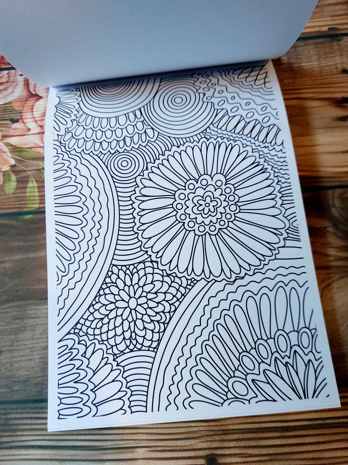 Larger Print Rough Doodle Colouring Book. Fun Colouring Pages for ...