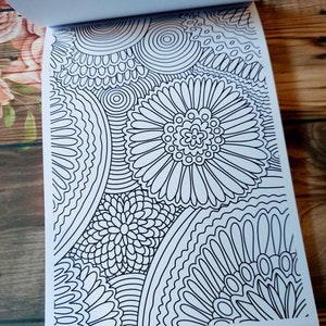 Larger Print Rough Doodle Colouring Book. Fun Colouring Pages for ...