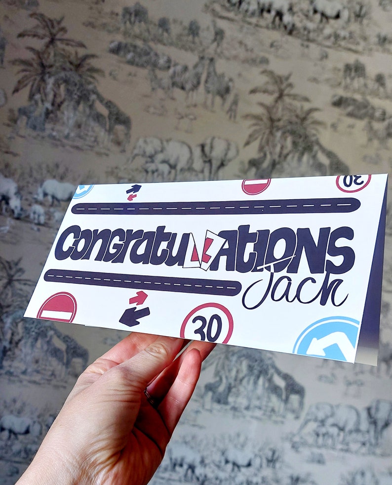 Personalised Congratulations on Passing Your Driving Test Card. Custom ...