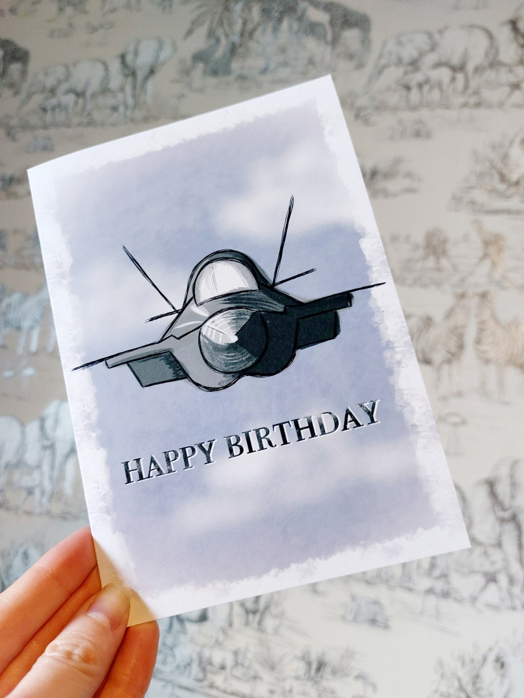 Personalised Fighter Jet Birthday Card | Military Aircraft Card | Plane ...