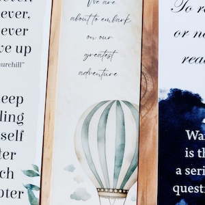 Illustrated Bookmarks. With Quotes and Sayings. Fab Gift or for ...