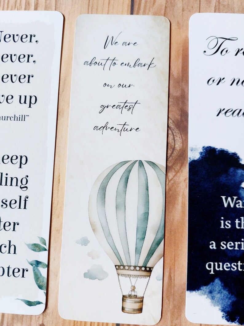 Illustrated Bookmarks. With Quotes and Sayings. Fab Gift or for ...