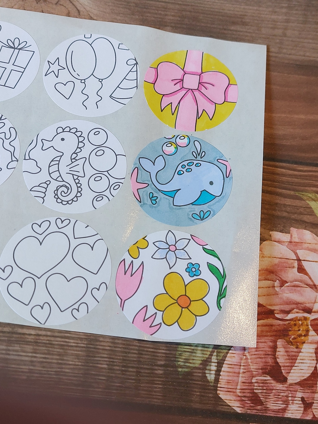 Colour in Your Own Stickers. Great for Kids Birthday Party Bags. for ...