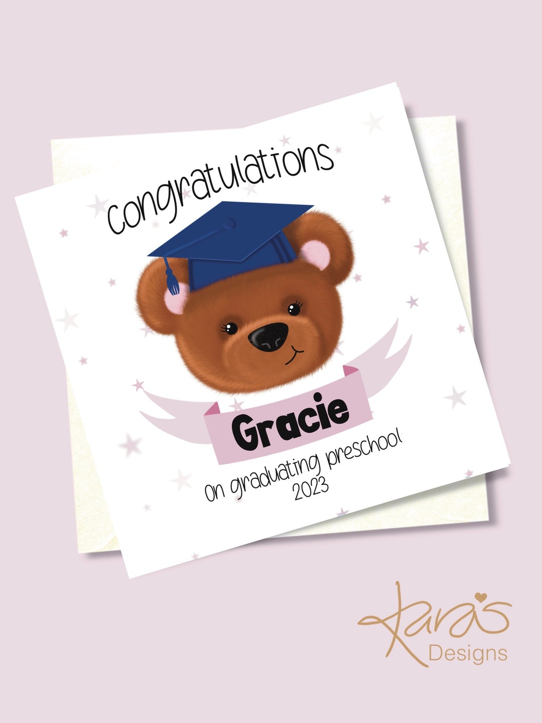 Personalised Preschool Nursery Graduation Card. - Etsy