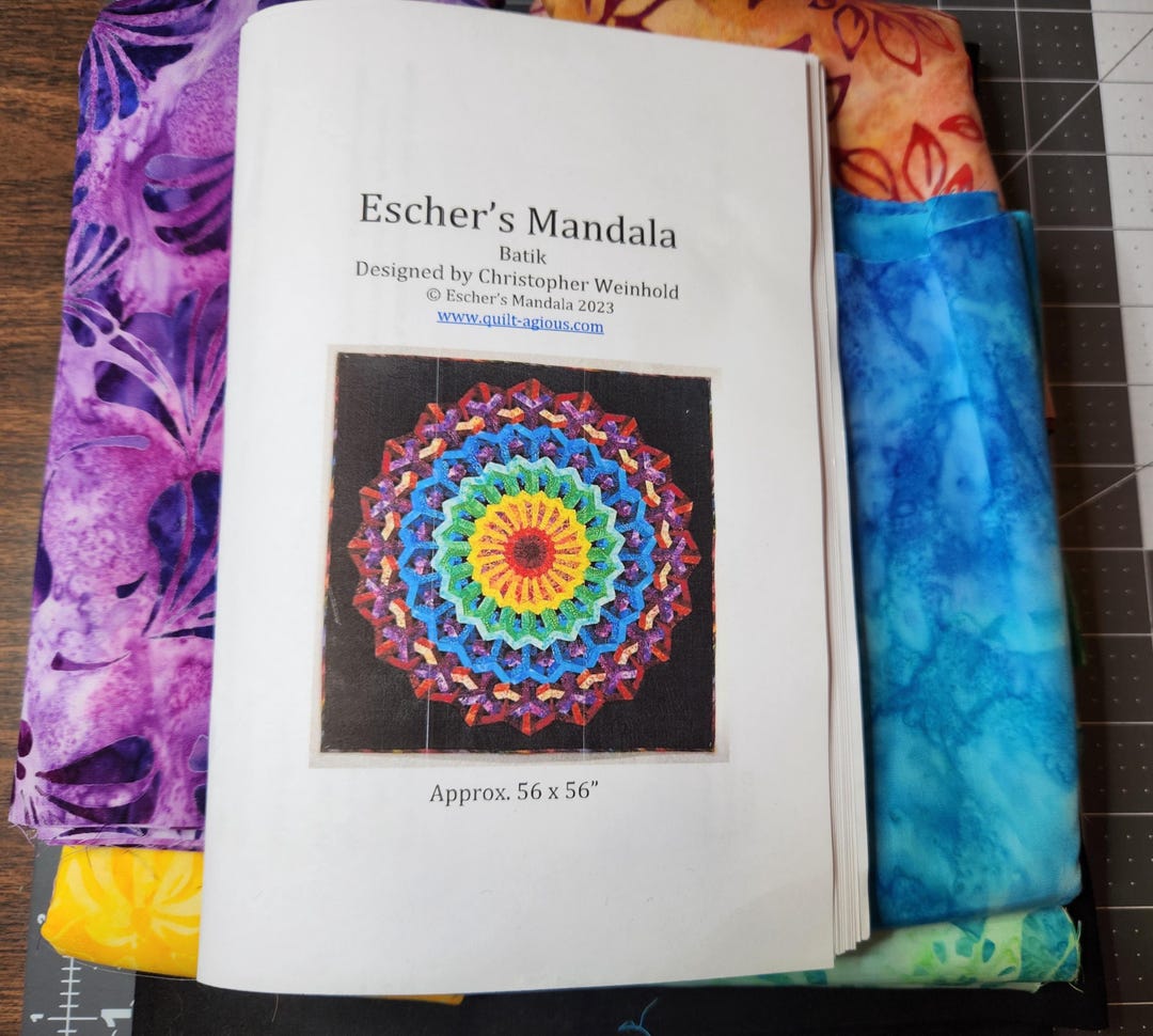 Escher’s Mandala Batik Quilt Kit - Etsy