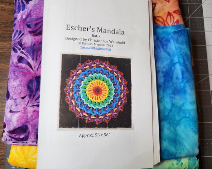Escher’s Mandala Batik Quilt Kit - Etsy
