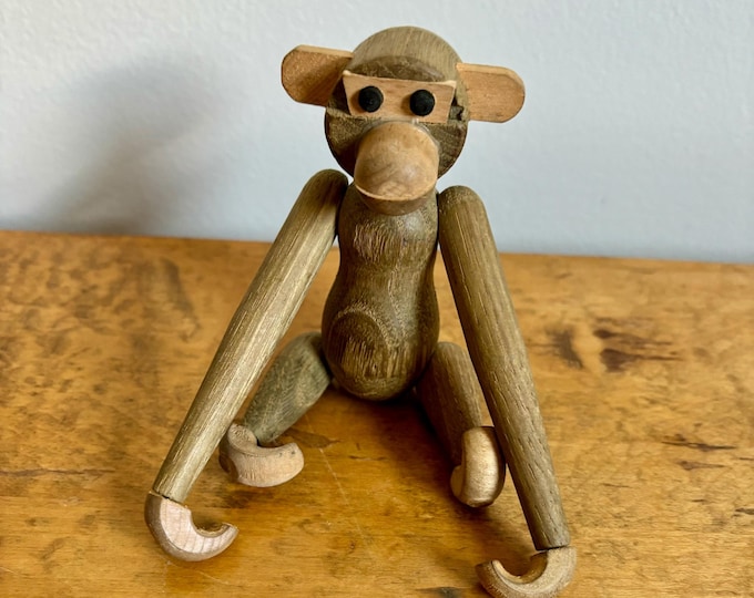 Vintage Mid Century Modern Teak Monkey - Danish Wooden Monkey - Kay ...