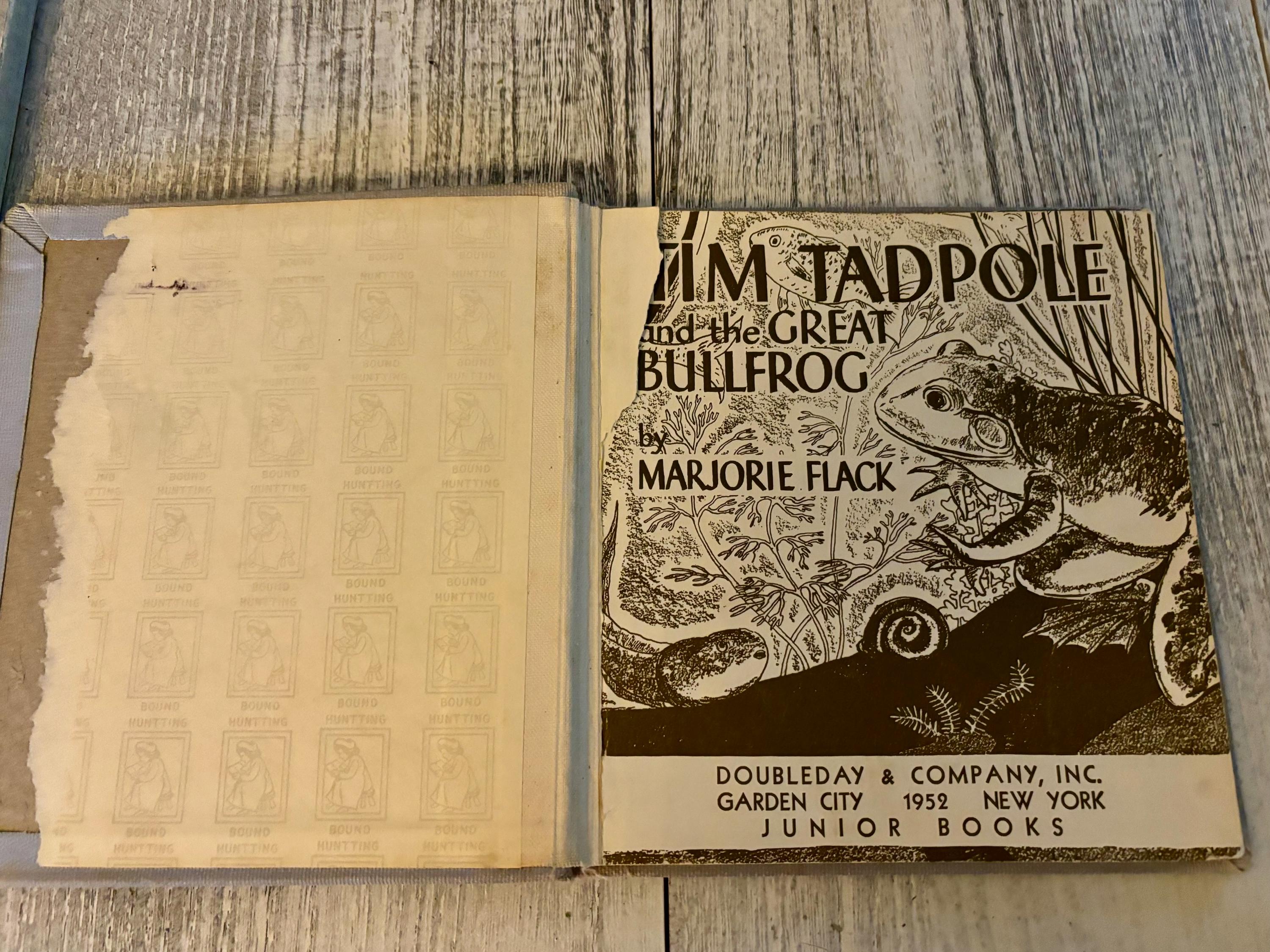 Vintage Tim Tadpole and the Great Bullfrog Hardcover – 1952 Children’s ...