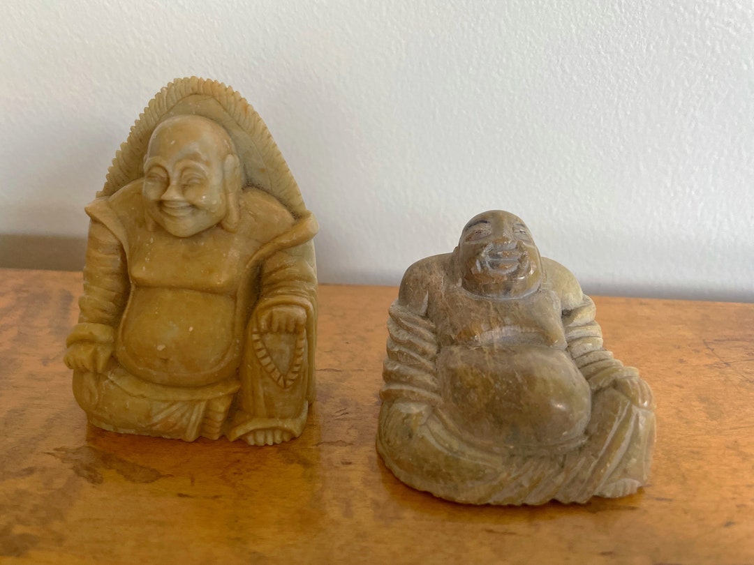 Vintage Buddha Collection Soapstone Laughing Buddha Ho Tai Buddha Happy ...