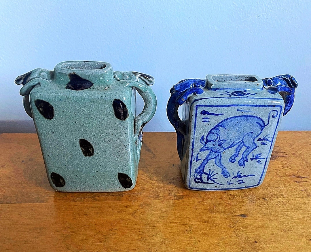 Antique Yuan Dynasty Chilong Dragon Water Pots - Exquisite Dragon ...