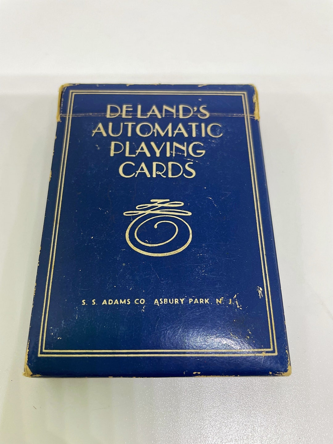Vintage Deland’s Automatic Playing Cards S.S. Adams 1913 Box in Great ...