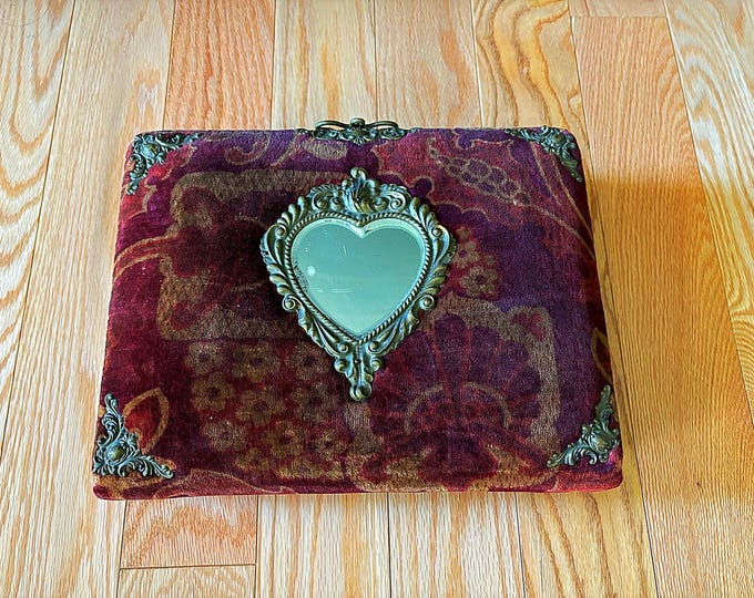 Antique Victorian Red Velvet Photo Album With Brass Latch – Heart ...
