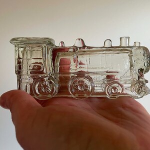 Vintage Glass Candy Container Locomotive Victory Glass Figural Toy ...