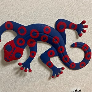 Donut Lizard Phish Inspired Hand-painted Metal Wall Art and Magnet ...