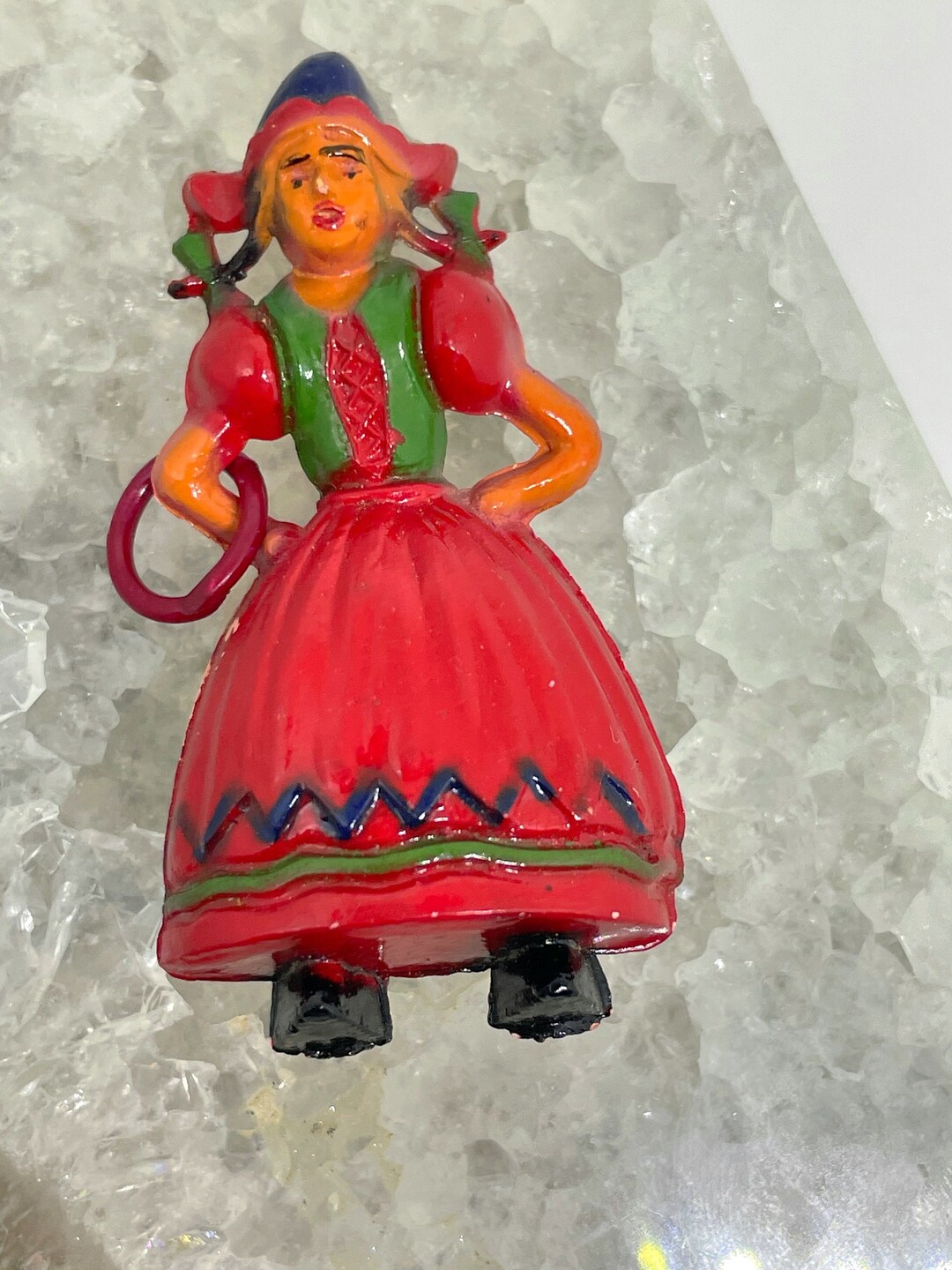 Vintage Celluloid Dutch Girl Pin Mid-century Costume Jewelry Novelty ...