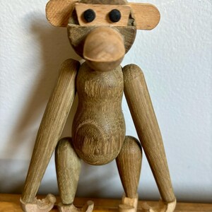 Vintage Mid Century Modern Teak Monkey - Danish Wooden Monkey - Kay ...