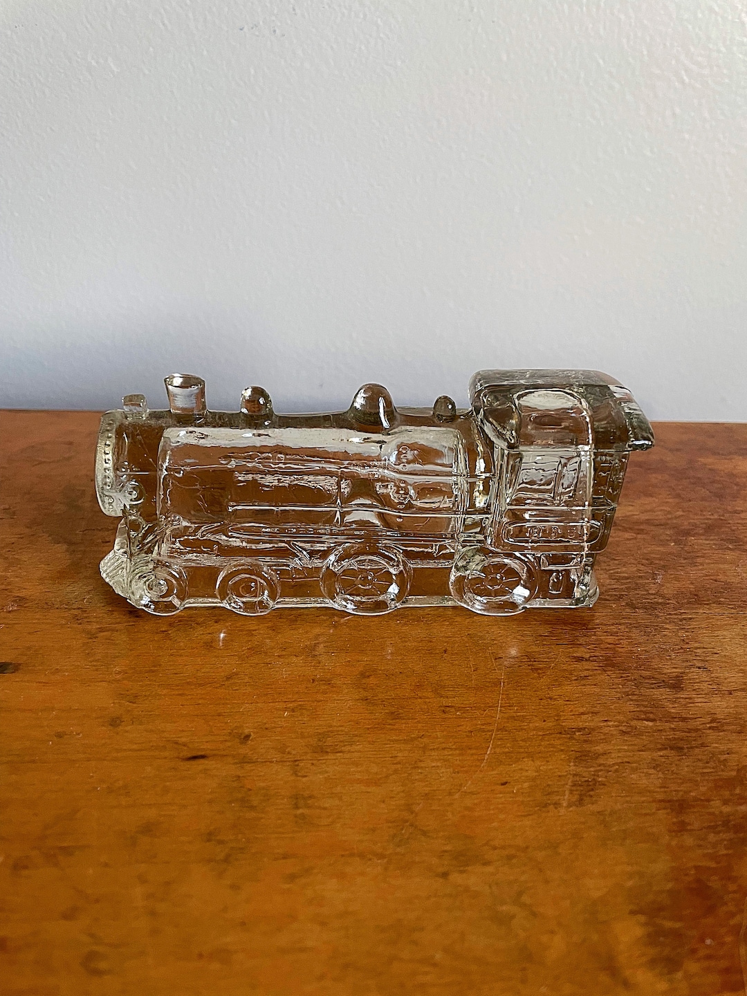 Vintage Glass Candy Container Locomotive Victory Glass Figural Toy ...