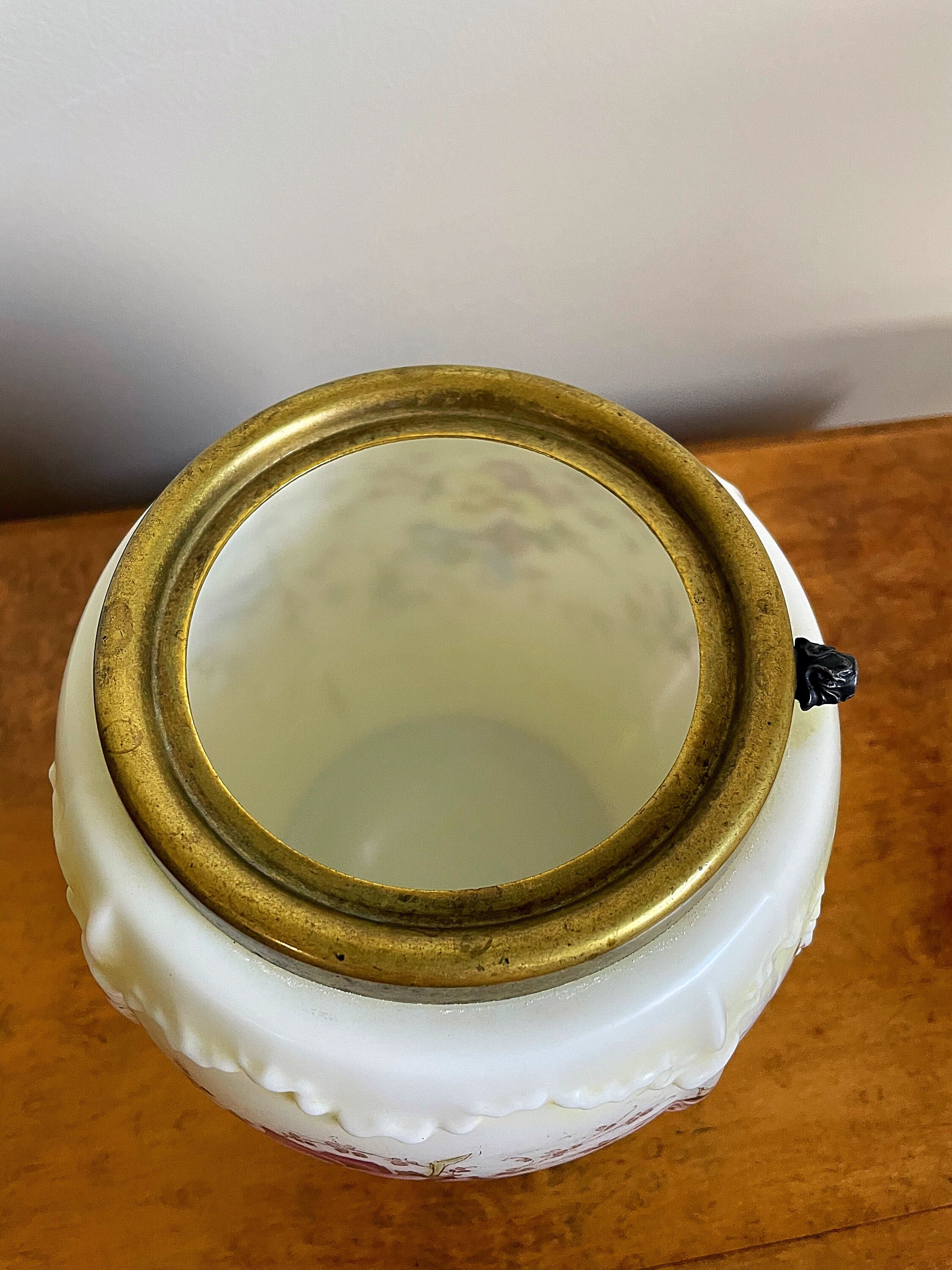 Antique Victorian Biscuit Barrel C.F. Monroe Wave Crest Pansy - Etsy