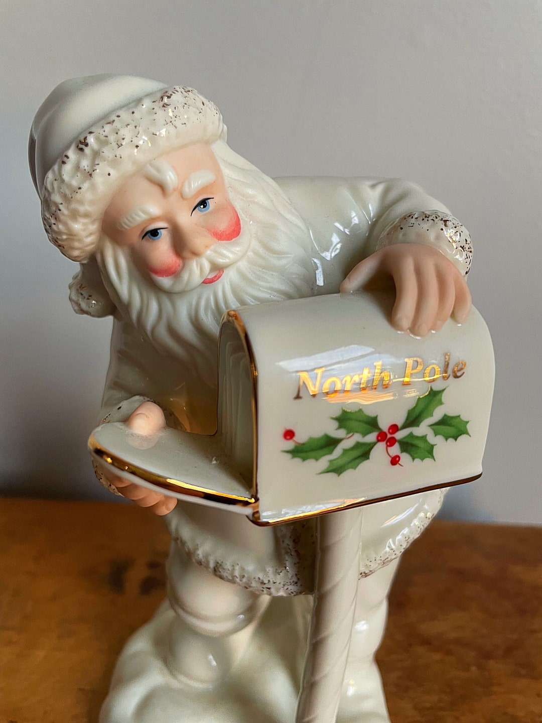 Lenox Santa Claus Last Minute Lists Northpole Mailbox - Etsy