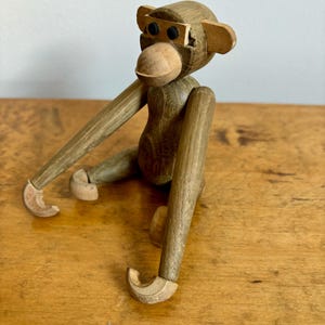 Vintage Mid Century Modern Teak Monkey - Danish Wooden Monkey - Kay ...