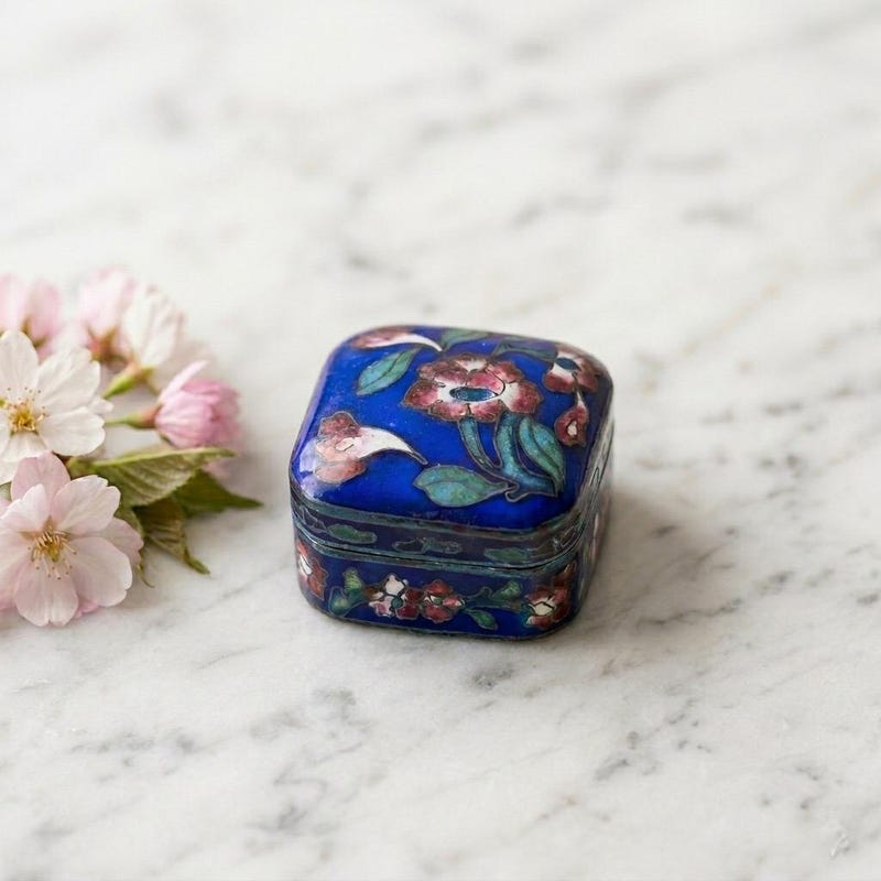 Enamel Antique Snuff Box - Etsy