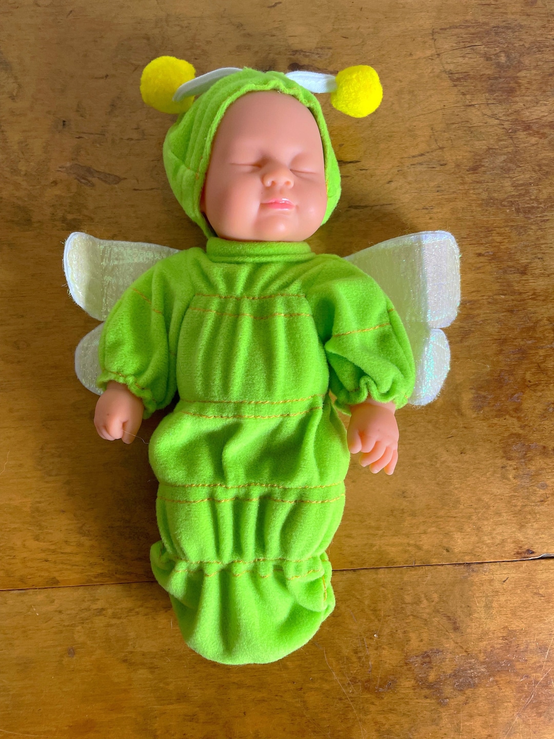 Vintage Anne Geddes Baby Butterflies 2001 Green Baby Butterfly With ...