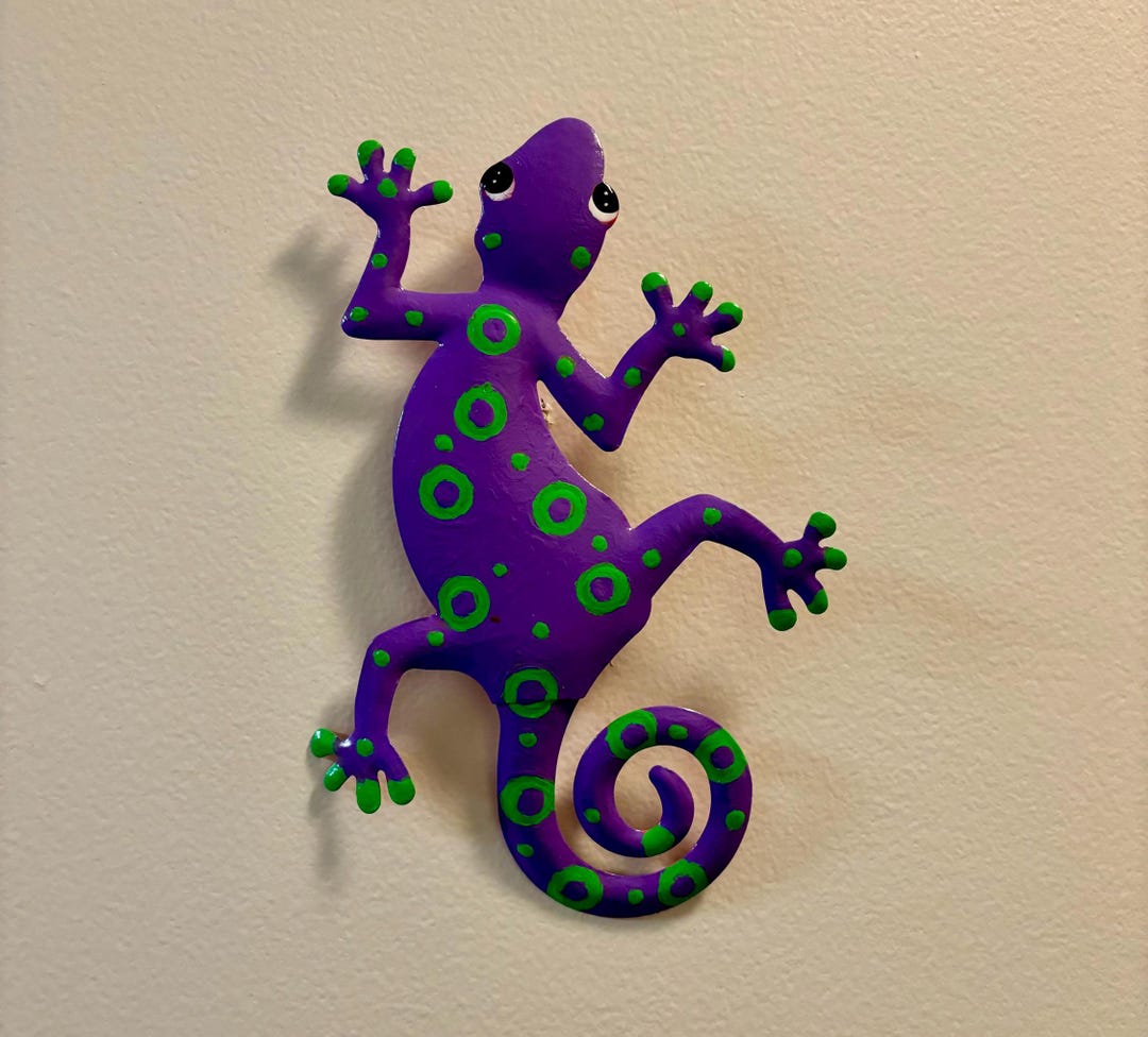 Donut Lizard Phish Inspired Hand-painted Metal Wall Art Funky Home ...