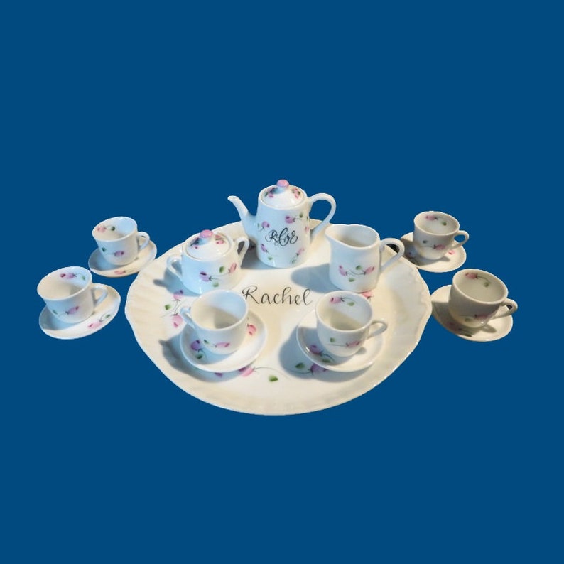 Personalized Hand Painted Child's Mini Tea Set-baby Gift - Etsy