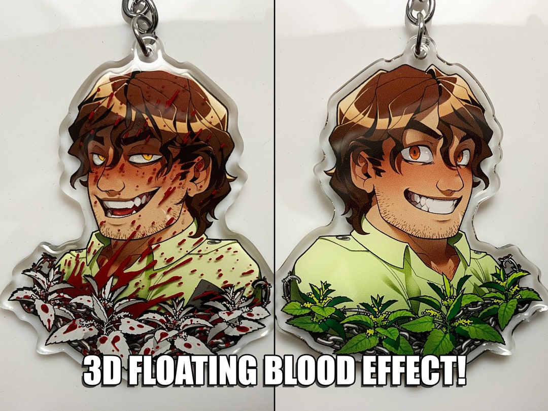 Keychain - 3D Blood Splatter - BTD - Strade - Etsy Canada