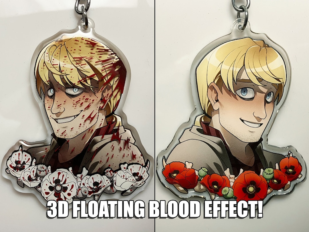 Keychain - 3D Blood Splatter - BTD - Lawrence - Etsy