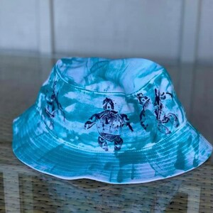 Hand Painted Bucket Hat Adult Bucket Hat Cotton Bucket Hat Hawaii Kauai ...