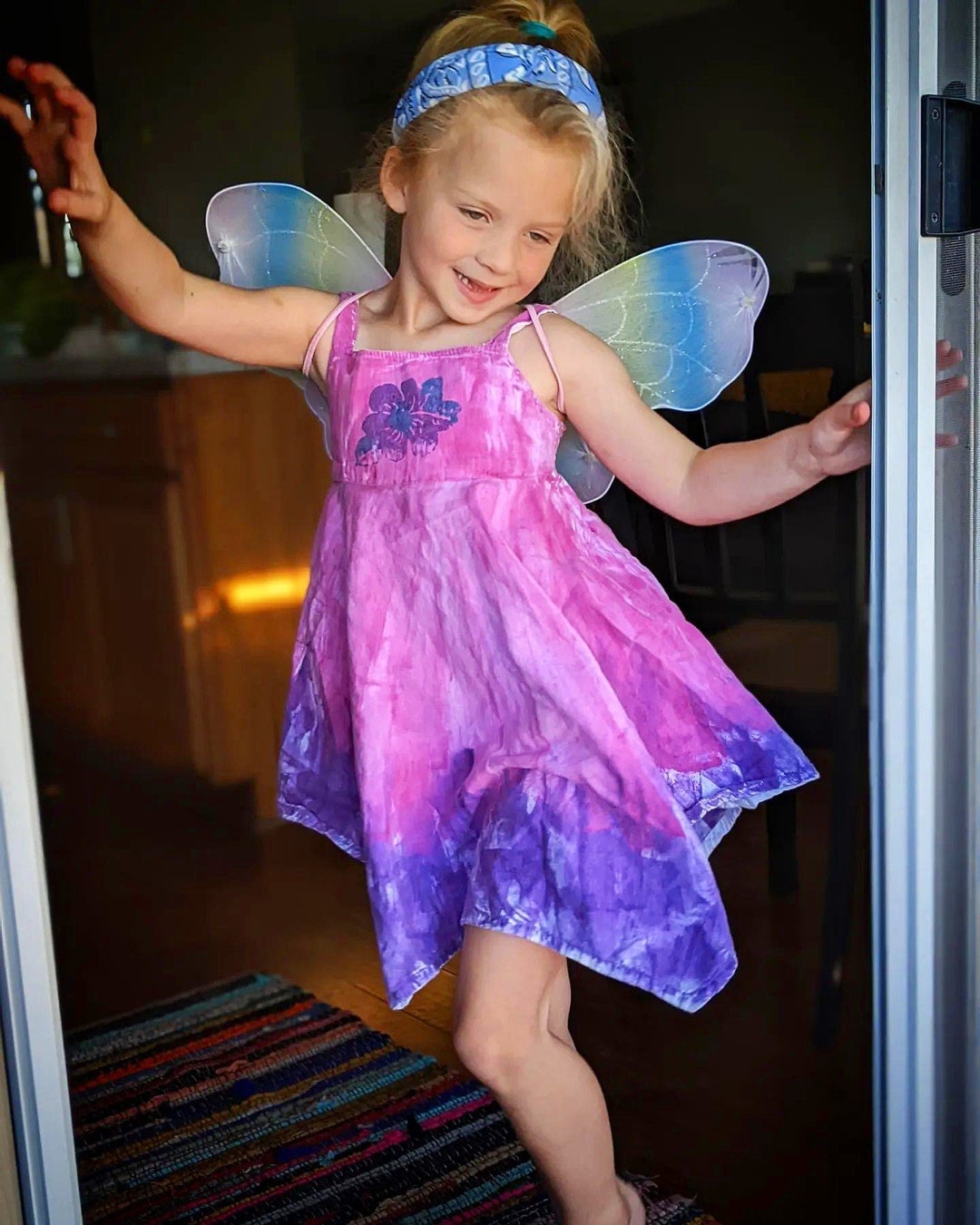 Girls Twirl Dress 2T-8 Ombre Dress Kauai Hawaii Hand Painted Dress ...