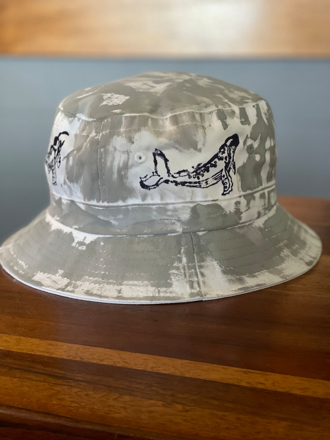 Hand Painted Bucket Hat Bucket Hat Cotton Bucket Hat Hawaii Kauai Hat ...