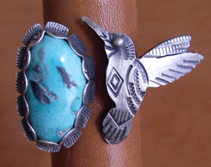 Hummingbird Turquoise Ring - Etsy