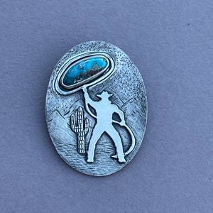 Cowboy Pendant - Etsy