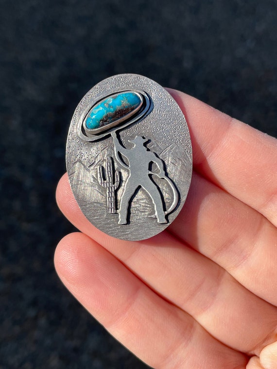 Cowboy Pendant - Etsy