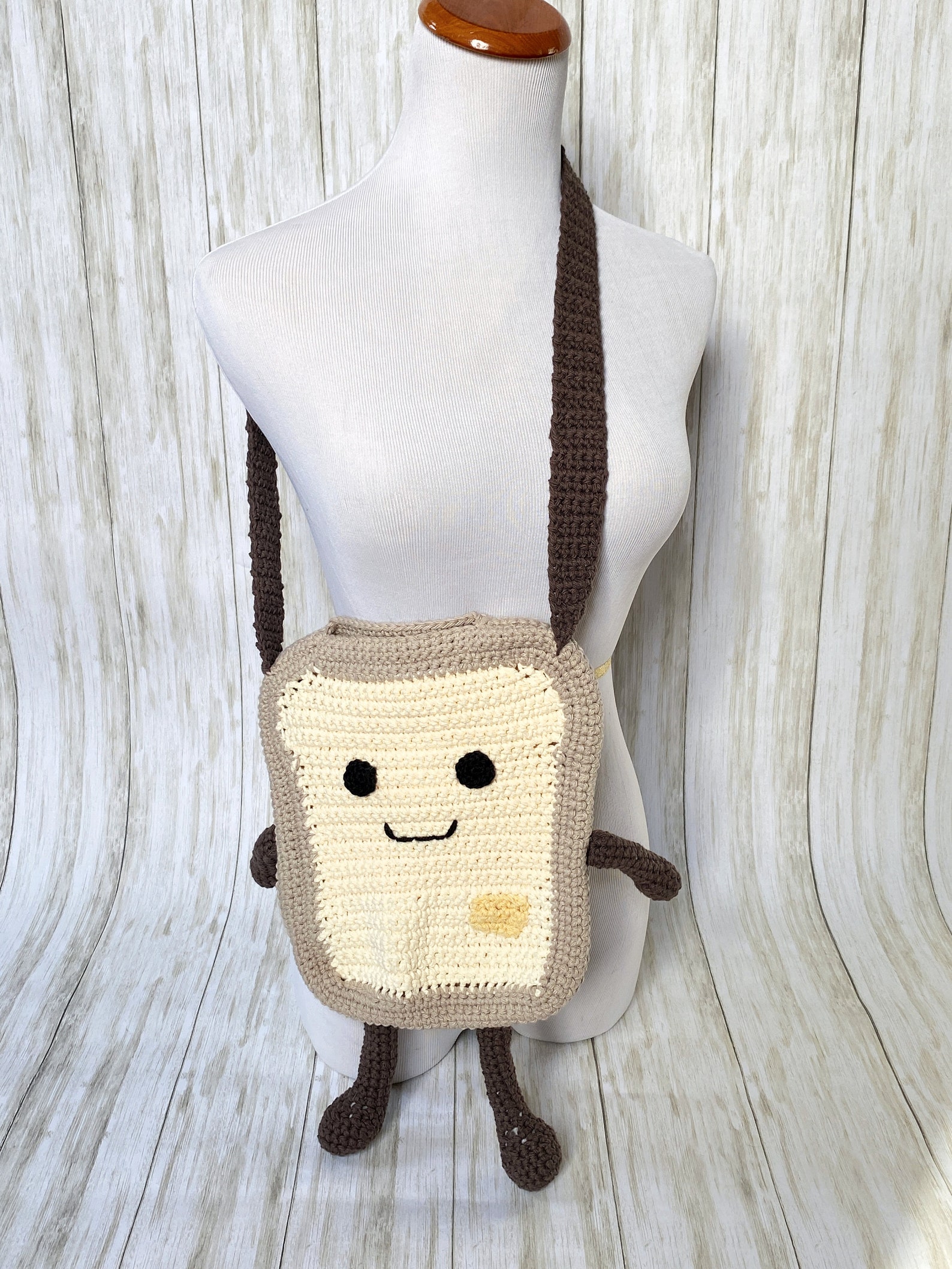 Crochet Bread Purse, Bread Bag, Sling Bag, Bread Cross Body Purse - Etsy
