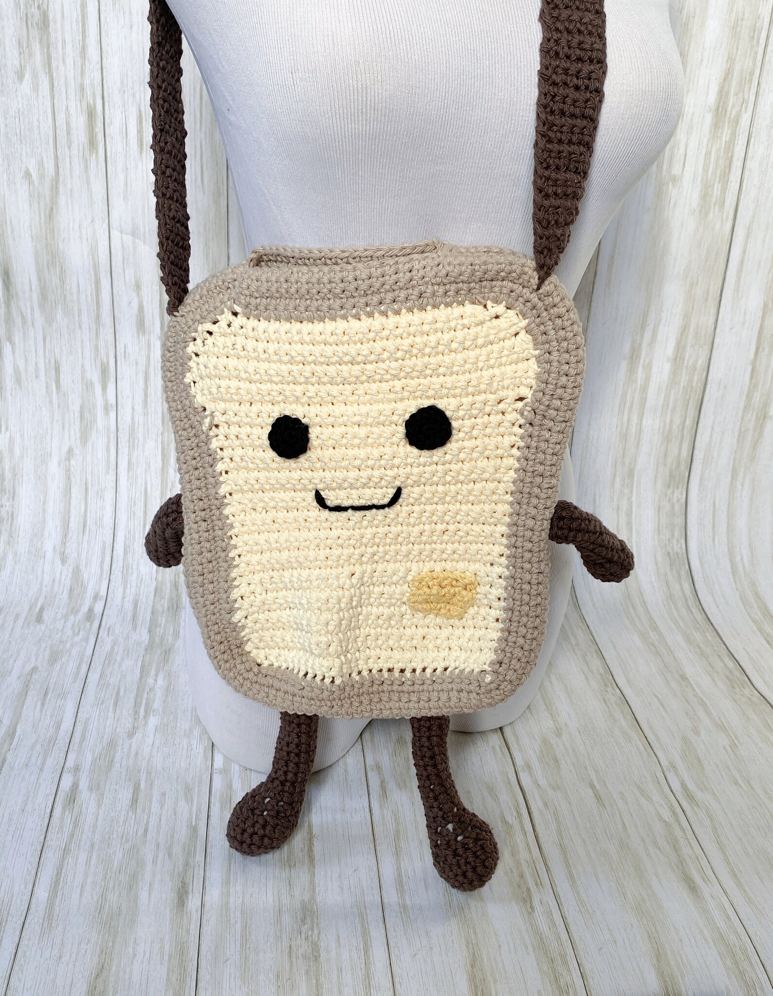 Crochet Bread Purse, Bread Bag, Sling Bag, Bread Cross Body Purse - Etsy