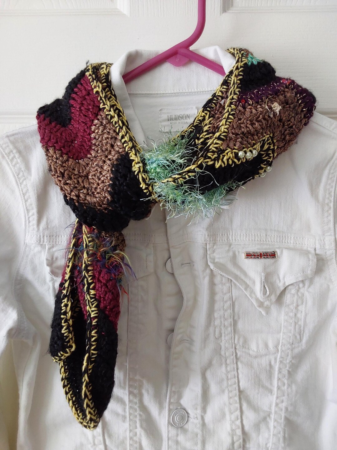 Hand Knitted Scarf - Etsy