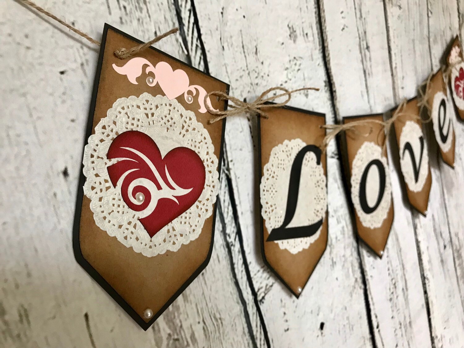 Love Banner Love Garland-love Pennant-anniversary | Etsy