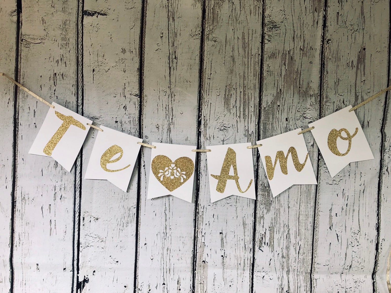 TE Amo Banner-te Amo Banner-wedding Banner-engaged - Etsy