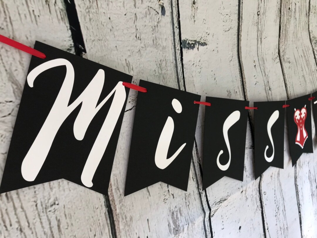 MISS TO Mrs" Bridal Shower Banner-bachelorette Banner-bridal to Be ...