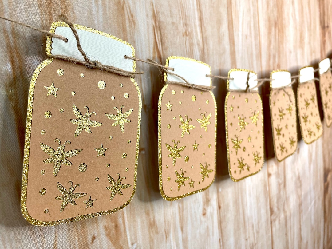 MASON JAR Fireflies- Mason Jar Banner-shine Sign-shine Decor-shine ...