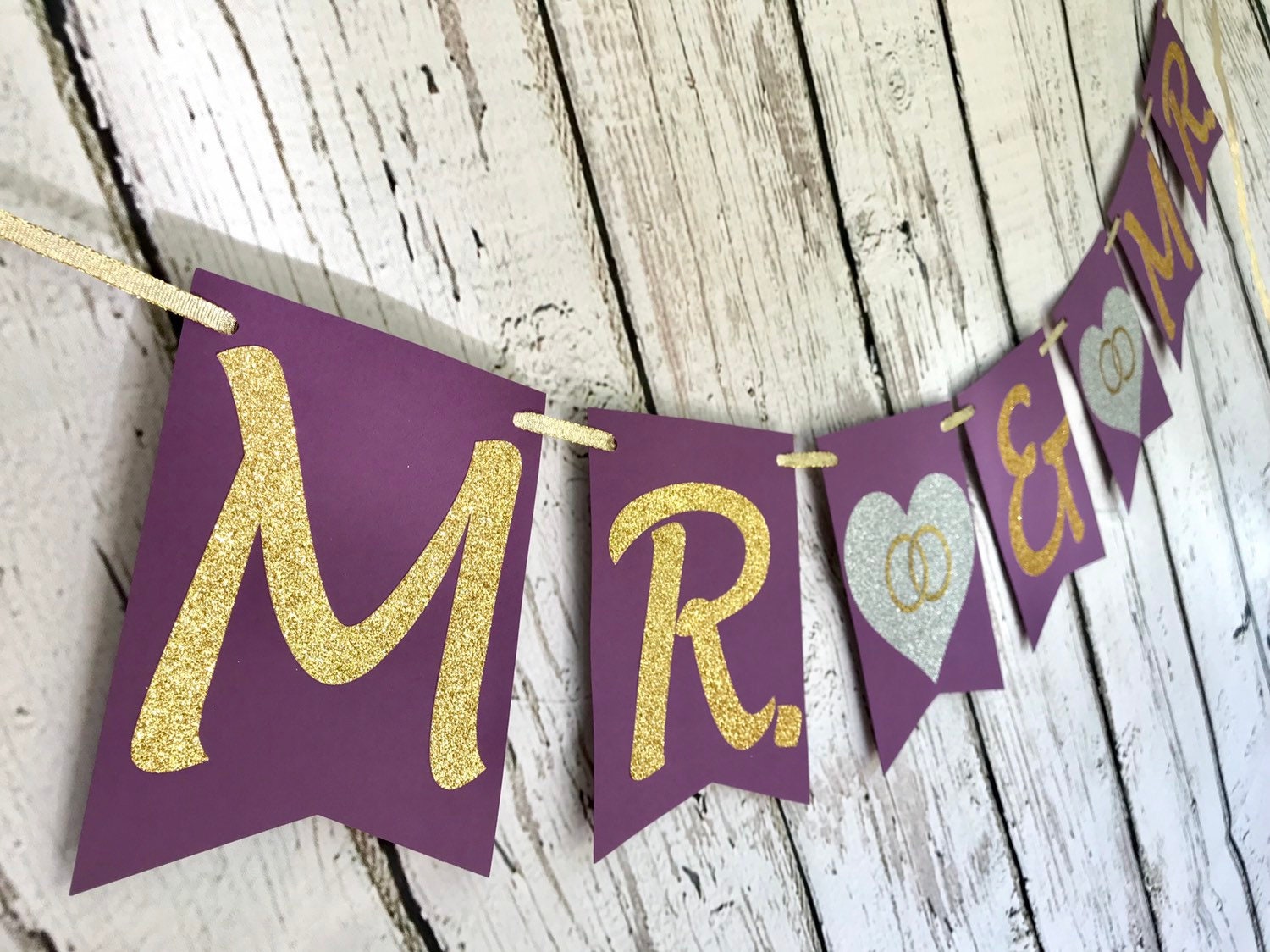 MR & MR " Banner-mr and MR Banner-wedding Banner-wedding Decoration-gay ...