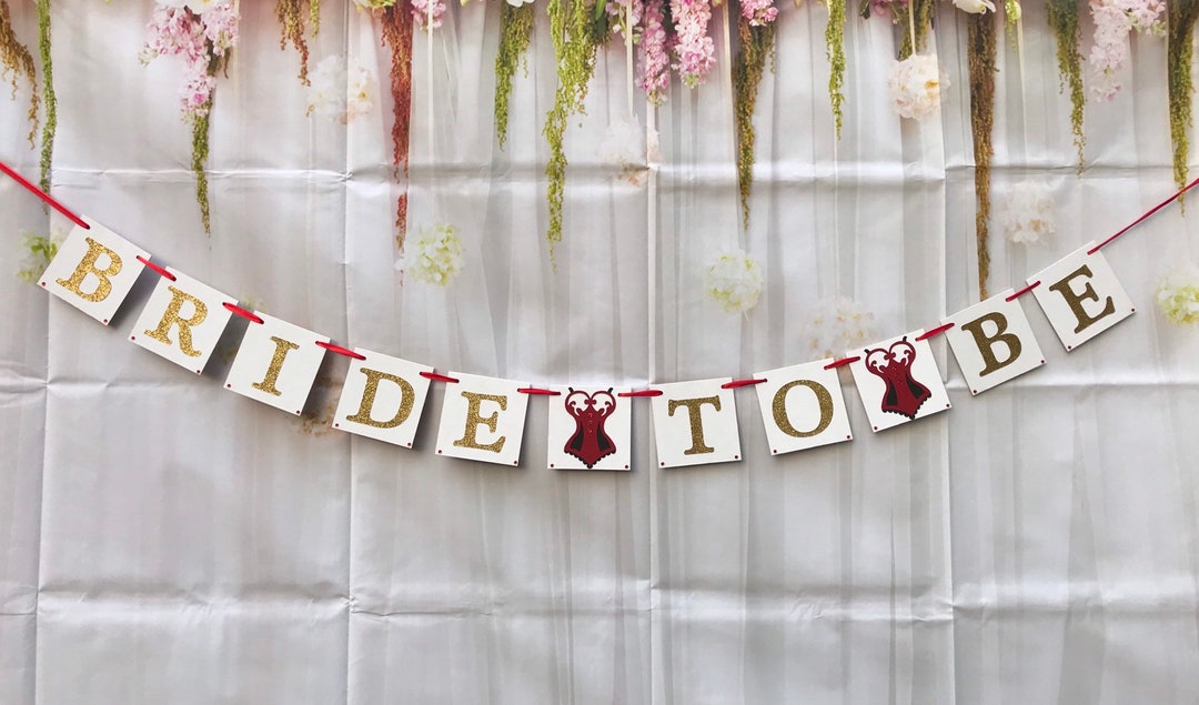 BRIDE TO BE' Bridal Shower Party-bride to Be Banner-bachelorette Party ...